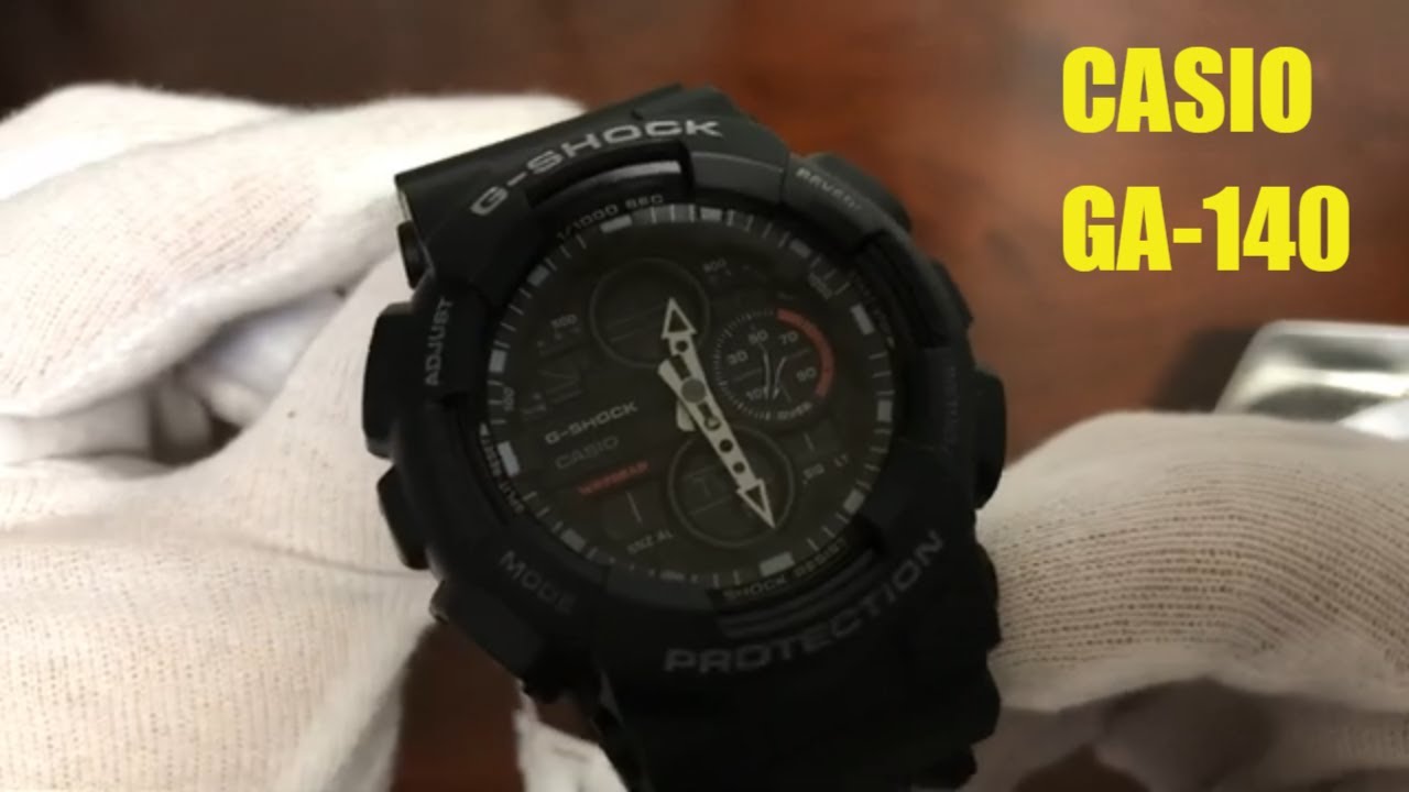 Unboxing Casio G-Shock GA-140 watch - YouTube