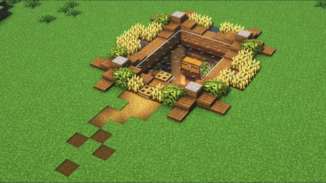 Minecraft: How to Build an Underground Starter Base House | Tutorial ...