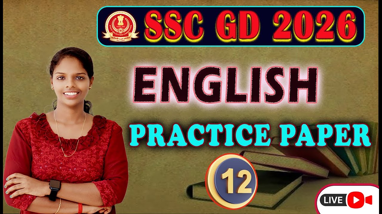 👉2026 SSC GD // ENGLISH PRACTICE PAPER 12 // PREVIOUS YEAR QUESTIONS ...