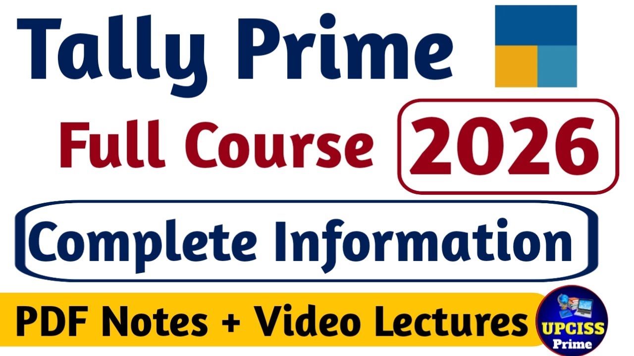 Tally Prime Full Information | Tally Prime Full Course 2026 & Tally ...