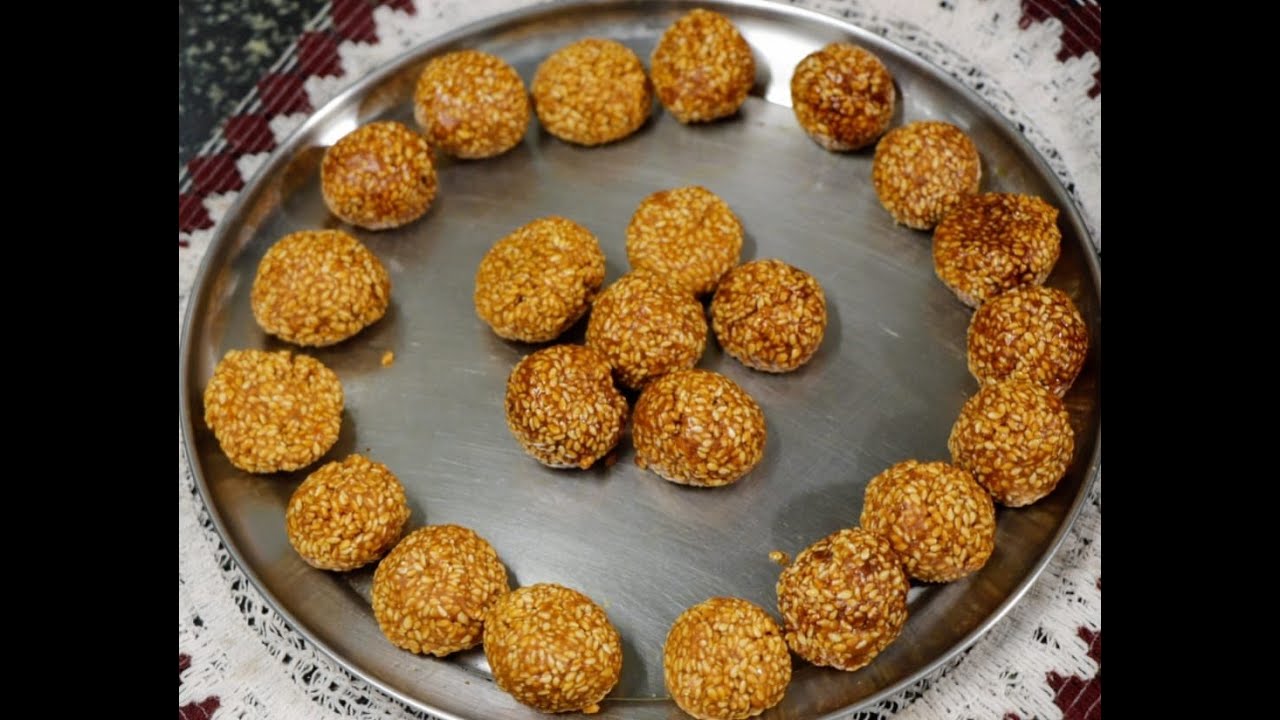 TILER NARU (WHITE SESAME LADDU)/Laxmi Puja Special/Delicious Bengali ...