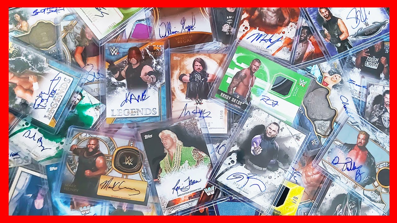 MY ENTIRE TOPPS WWE CARD COLLECTION | Autographs & Relics Galore! - YouTube
