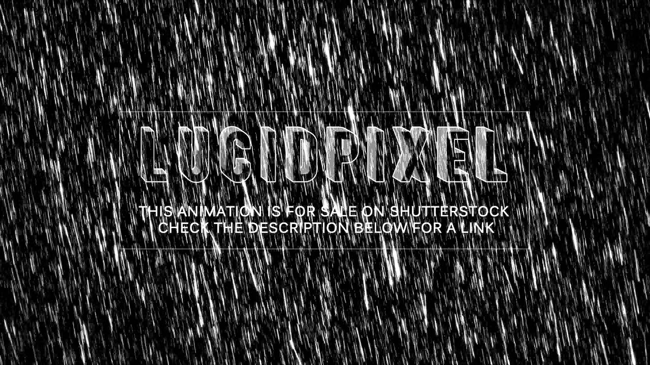 Heavy Rain Loop with alpha channel - YouTube