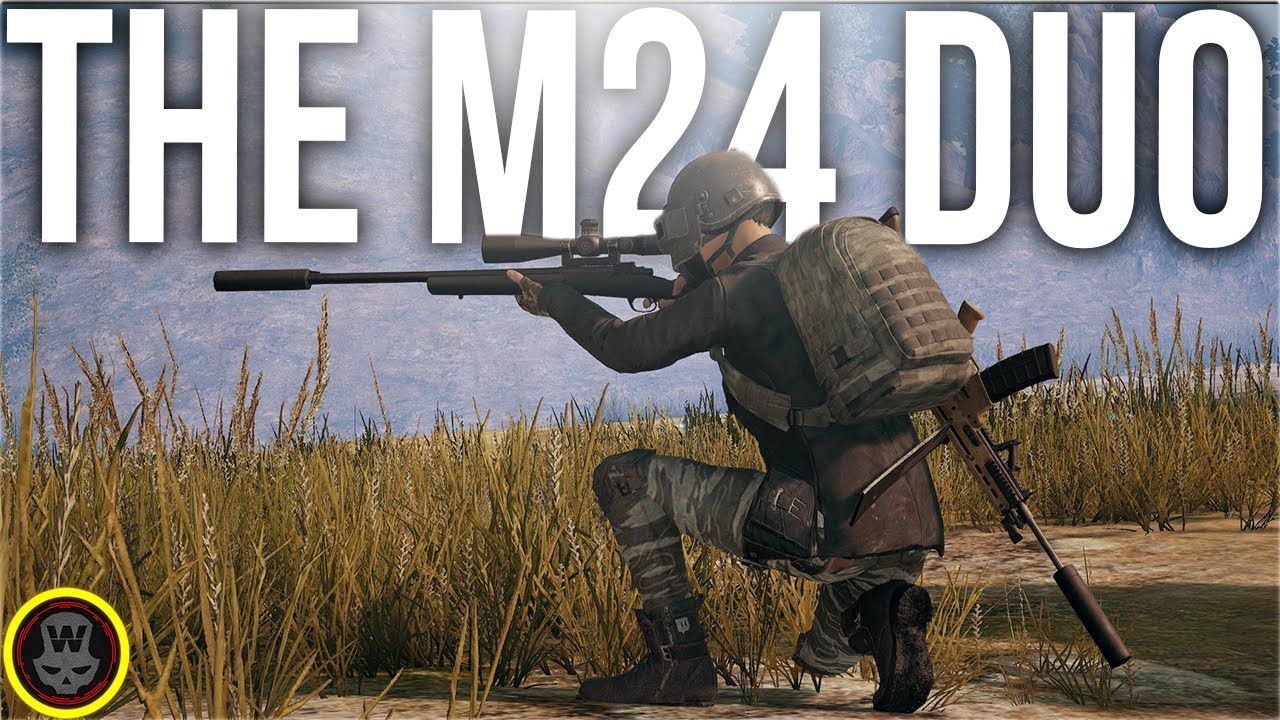 THE M24 DUO! ft Denkimon ( PLAYERUNKNOWN'S BATTLEGROUNDS ) - YouTube