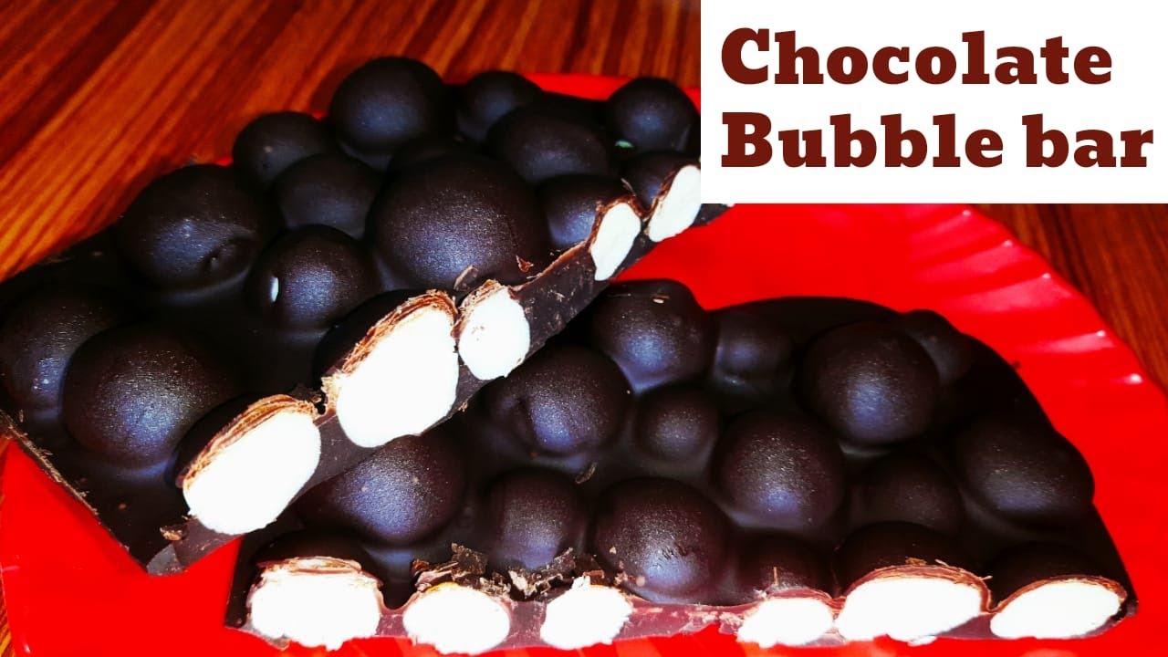 Chocolate Bubble bar |Homemade Chocolate bubble bar in 2 ingredients ...