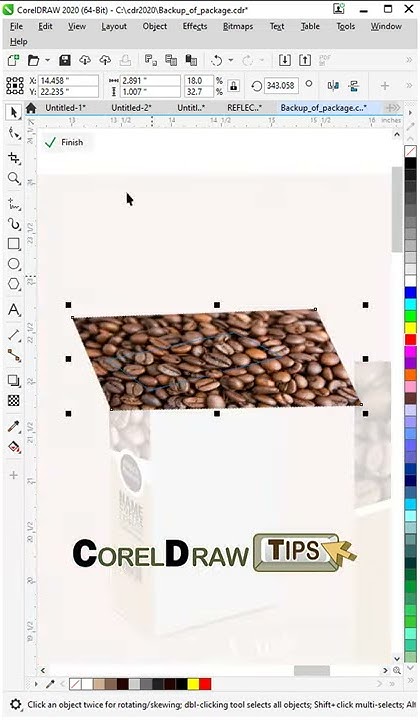 #Shorts Creating a package design in CorelDRAW - YouTube