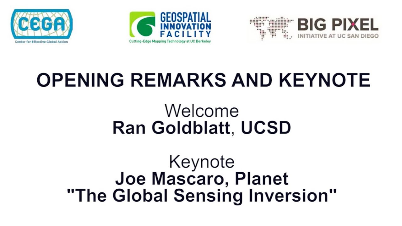 Geo4Dev Conference 2017: Opening Remarks and Keynote, featuring Joe ...