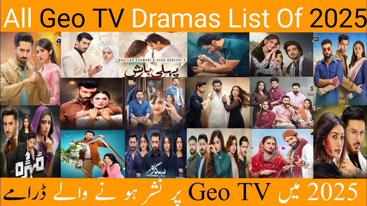 All Geo TV dramas list 2025||Geo TV dramas list 2025||Geo TV dramas ...