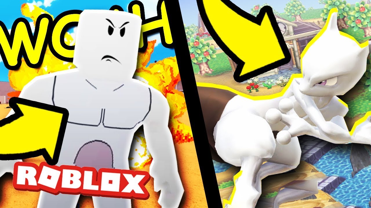 GIANT MEWTWO CLONES in Roblox (Roblox Pokemon) - YouTube