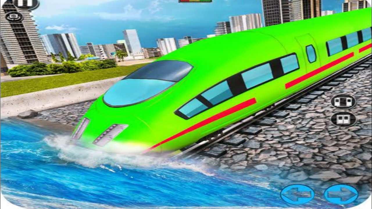 Under water bullet train game - Train game underwater simulator - YouTube