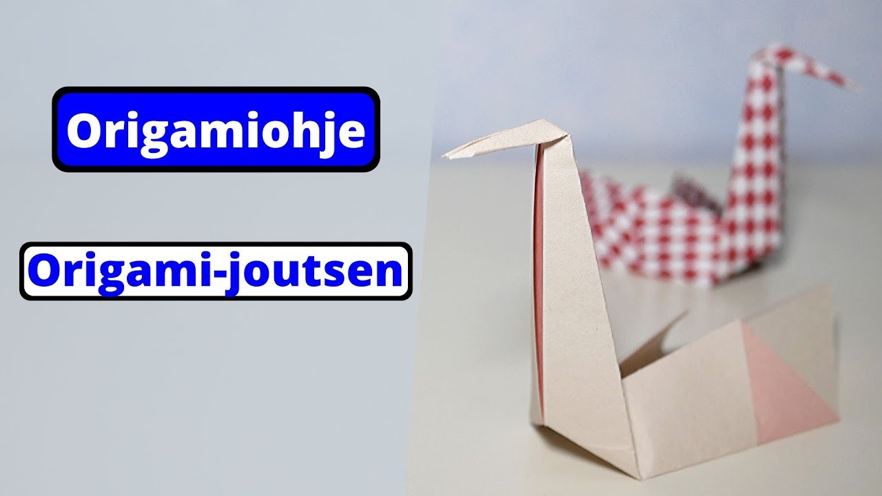 Ohje: Joutsen origami - YouTube