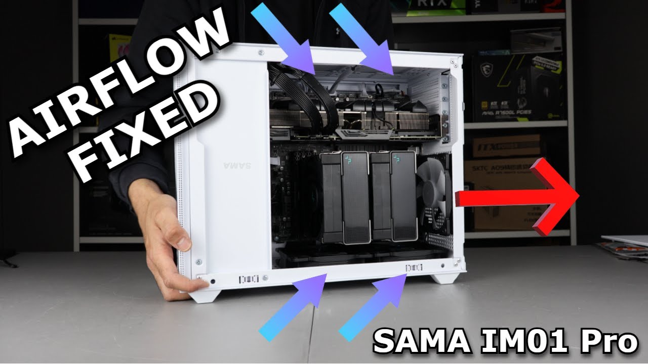 Flipping the SAMA IM01 Pro upside down for better TEMPS | Inverted PC ...