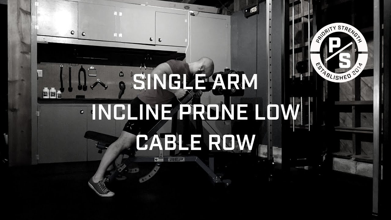 Single Arm Incline Prone Low Cable Row - YouTube