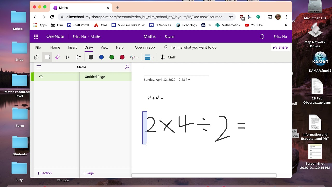 OneNote Math assistant - YouTube