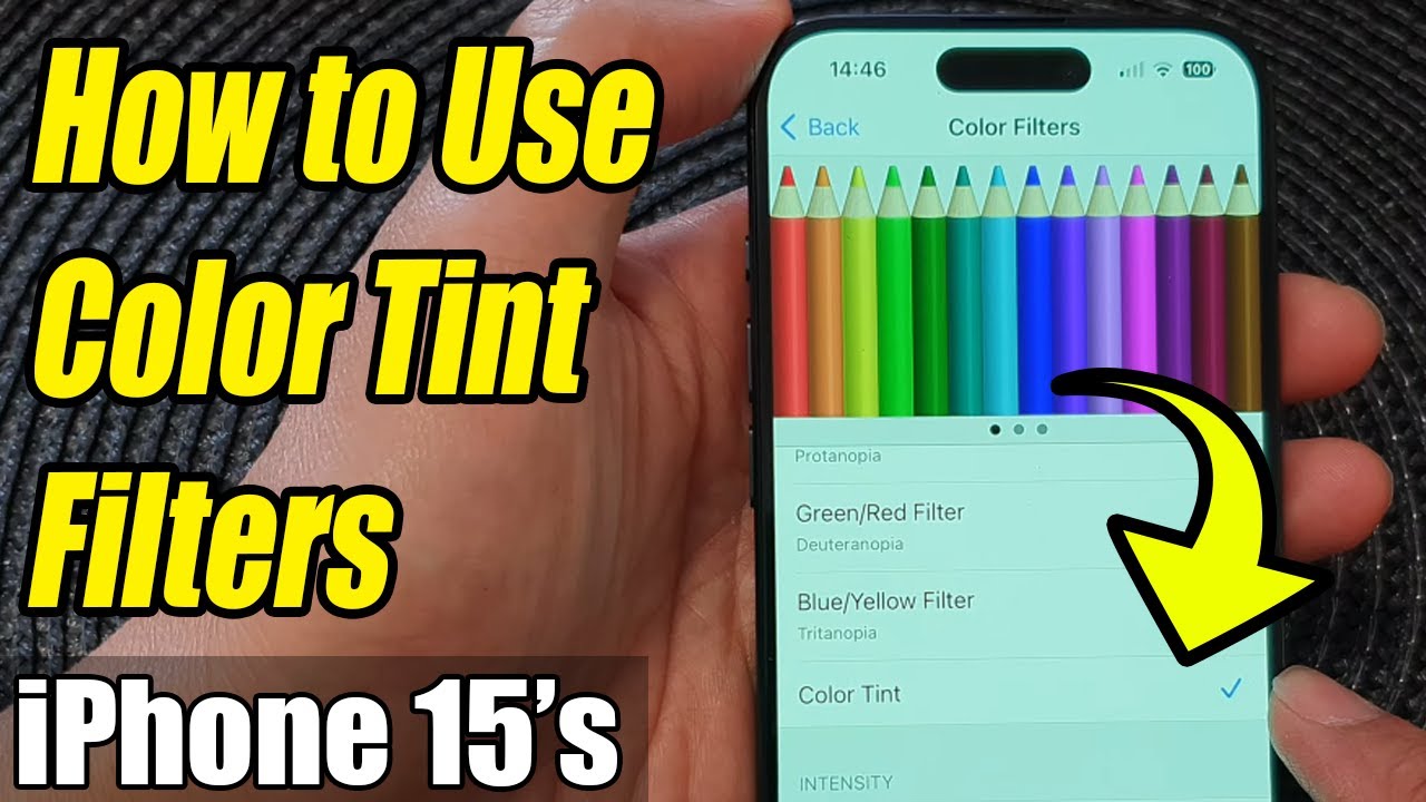 iPhone 15/15 Pro Max: How to Use Color Tint Filters - YouTube