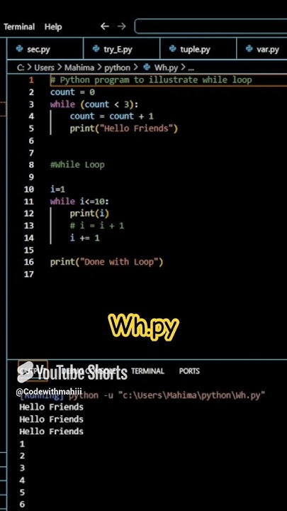 🐍 Python While Loop Goviral Coding Programminglanguage Python Programming Pythonlearning