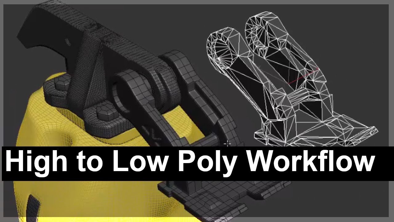 Max Easiest High To Low Poly Workflow Youtube