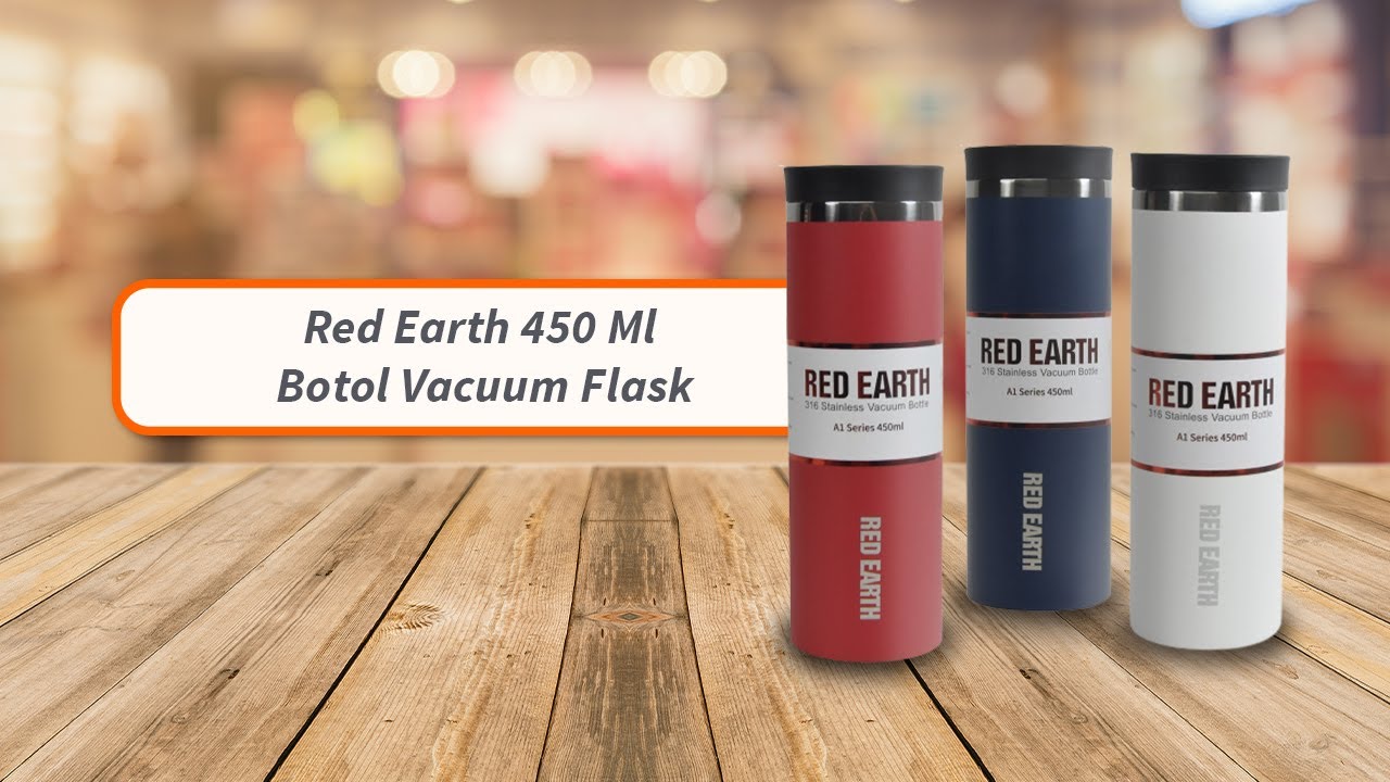 Red Earth Botol Vacuum Flask - YouTube