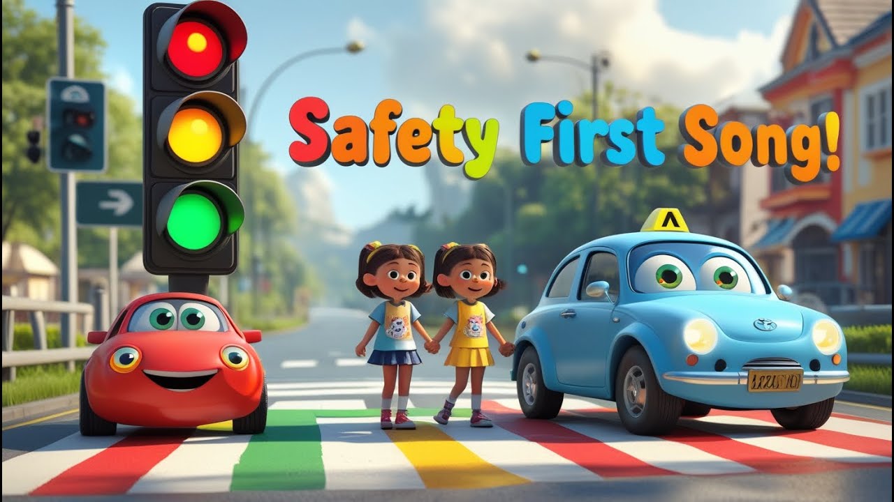 Traffic Light Song Safety Rules for Children Kids Learning Rhyme# ...
