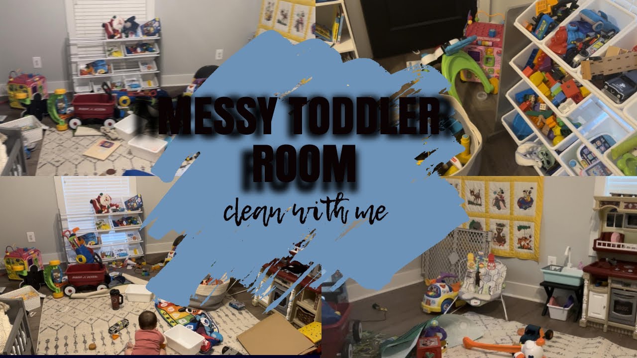 DISASTER CLEAN/TODDLER ROOM/CLEAN WITH ME - YouTube
