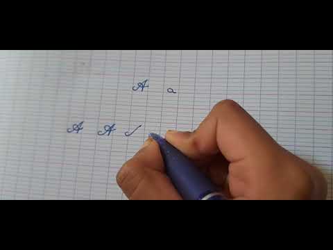 cursive writing lesson 1 - YouTube