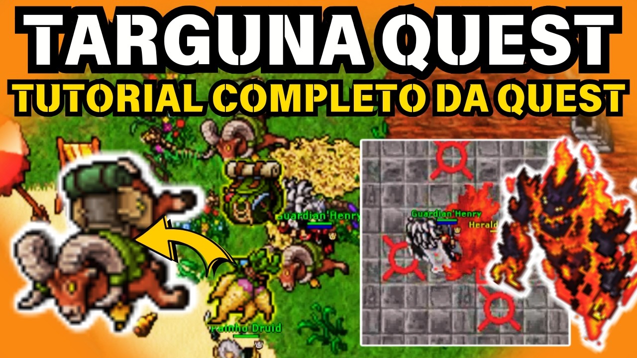 TIBIA - Como Fazer a TARGUNA QUEST - TUTORIAL Completo e Detalhado 🔥 ...