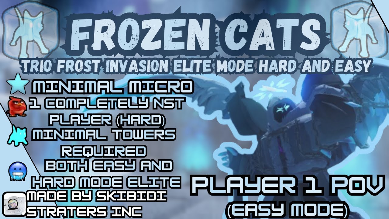 FROZEN CATS ELITE MODE but easy..? (P1 POV) | TDS - YouTube