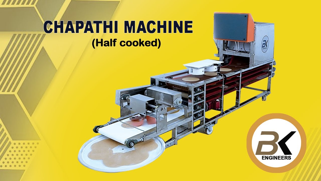 Chapati making machine (Half cooked) - YouTube