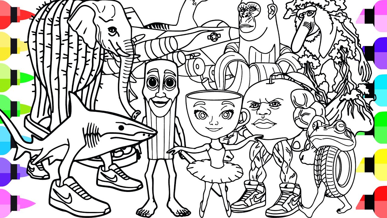 ITALIAN BRAINROT New Big Coloring Pages / How to Color Top All Popular ...