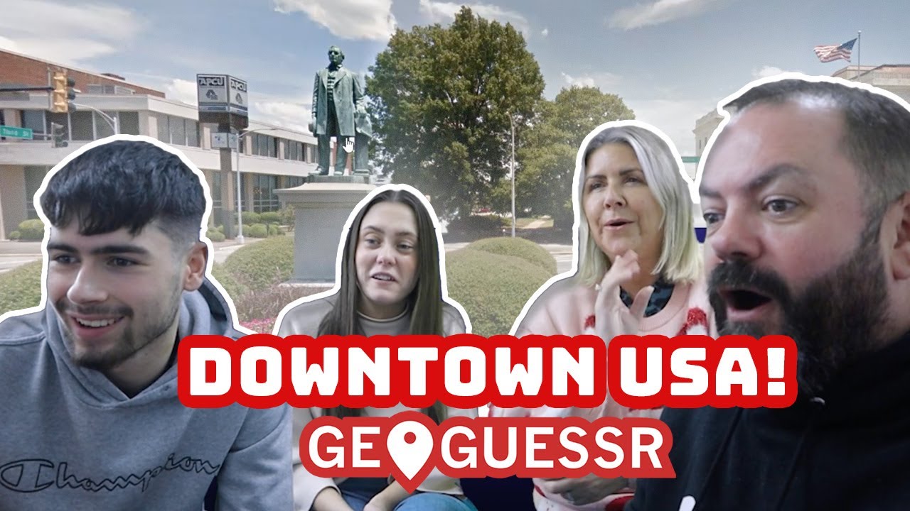 GEOGUESSR | DOWNTOWN USA CITIES ! | BRITISH FAMILY - YouTube