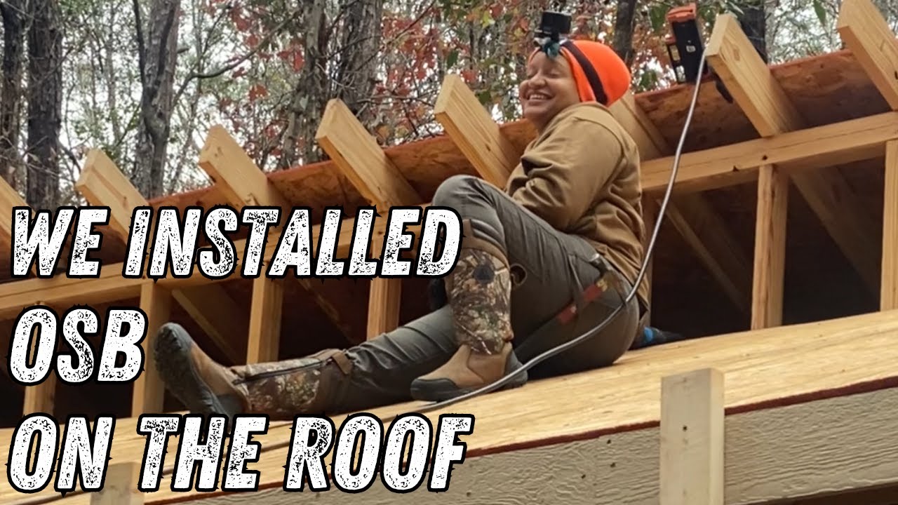 Roof Sheathing DIY | Install Plywood on Lean To Roof - YouTube