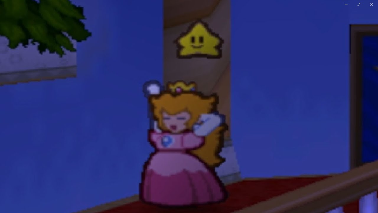 Peach has a cute sleeping animation in Paper Mario 64! :) - YouTube