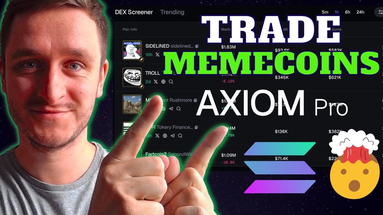 Trade Meme Coins on Leverage with Rewards - Axiom on Solana - YouTube
