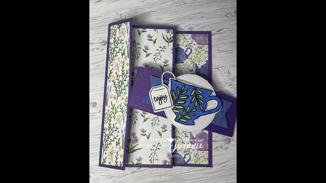 Triple Fold Cup of Tea Card - YouTube