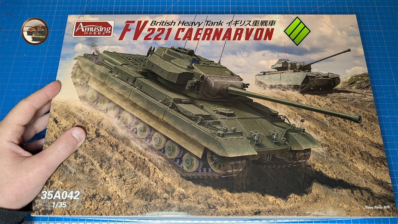 CAERNARVON British Heavy Tank in 1/35 from Amusing Hobby - YouTube
