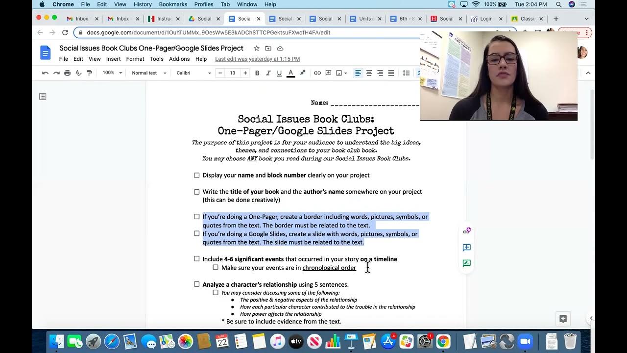 Social Issues Book Clubs Project - YouTube