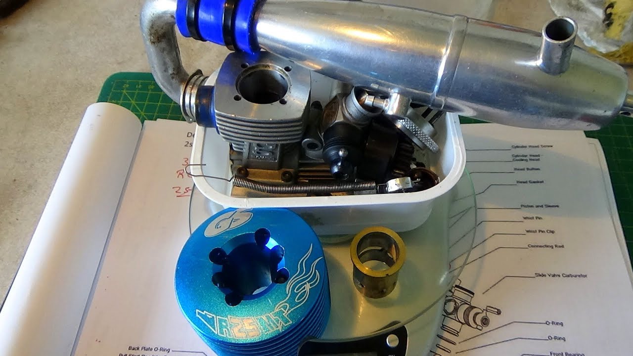 RC Nitro engine failure - autopsy and in depth analysis. - YouTube