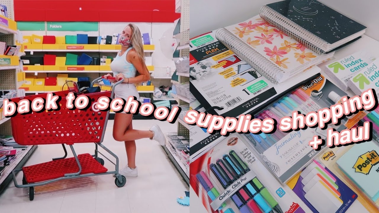 back to school supplies shopping vlog + haul 2020! (highschool junior ...