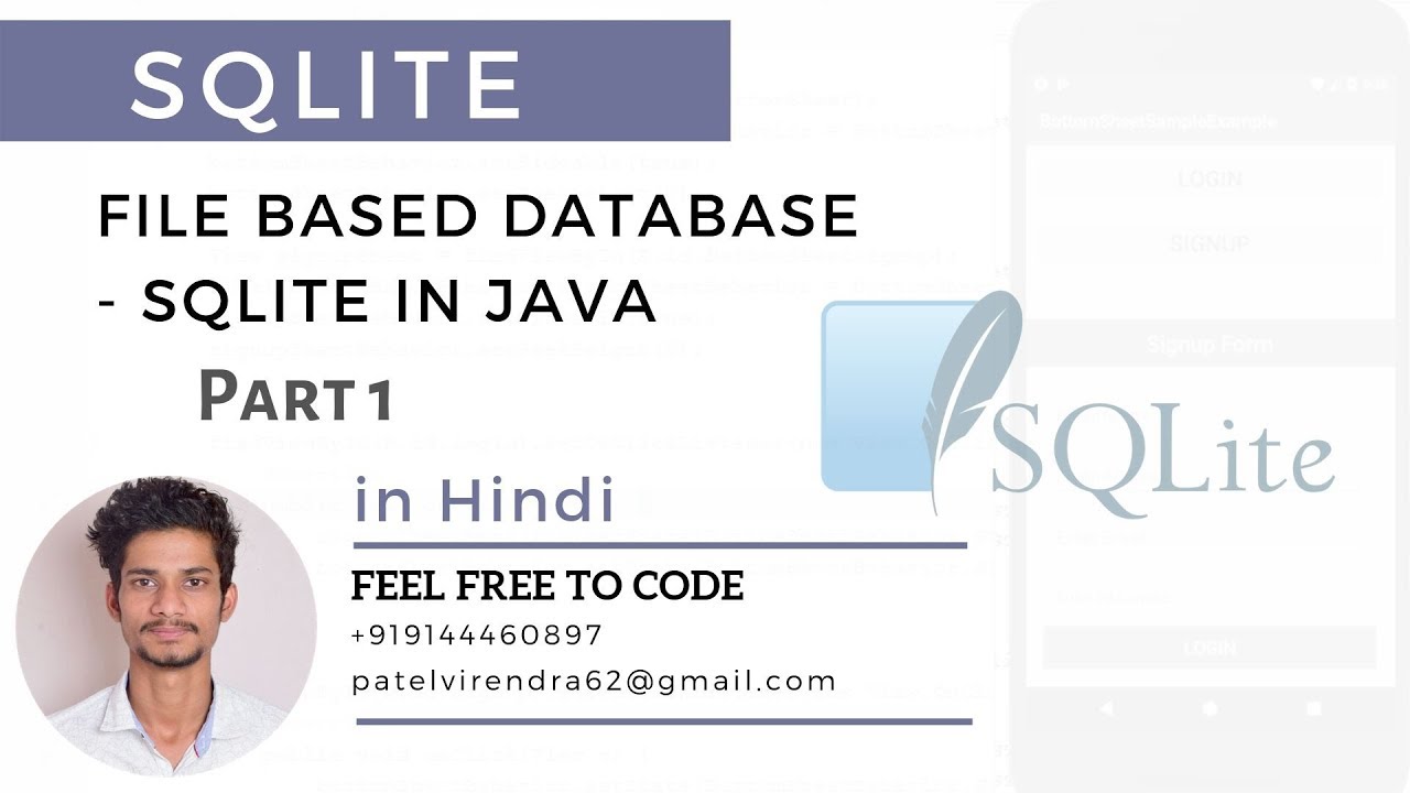 Sqlite in java | Part 1 | Hindi - YouTube