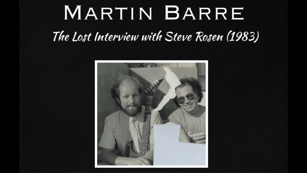 Martin Barre: The Lost Interview with Steve Rosen (1983) - YouTube
