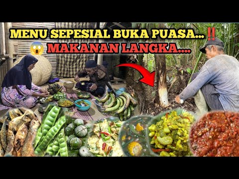 MENU SEPESIAL BUKA PUASA | Masak Hasil Kebun, Tumis Umbut Aren dan Sayur Asem