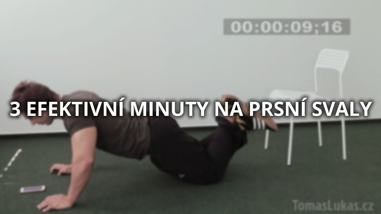 PRSNÍ SVALY DOMA (pouze 3 minuty) - YouTube