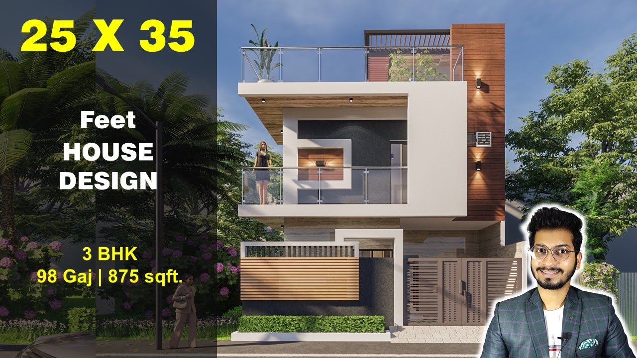 25x35 House Design | 98 Gaj | 875 sqft | 25*35 small house design | 7 ...