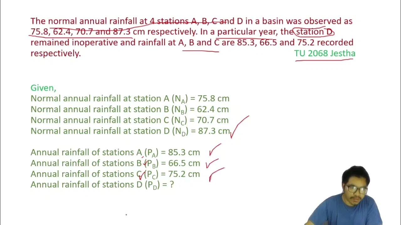 Estimation of Precipitation by Normal Ratio Method Num Hydrology Estimation of Missing Rainfall ...