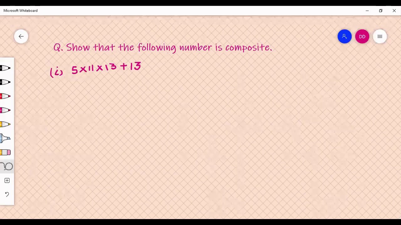 #Prove that the number (5X11X13+13) is#composite.#math made easy. - YouTube