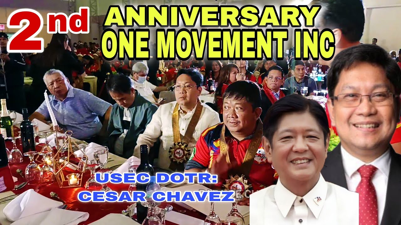 2ND ANNIVERSARY ONE MOVEMENT INC.GUEST SPEAKER USEC DOTR CESAR CHAVEZ ...