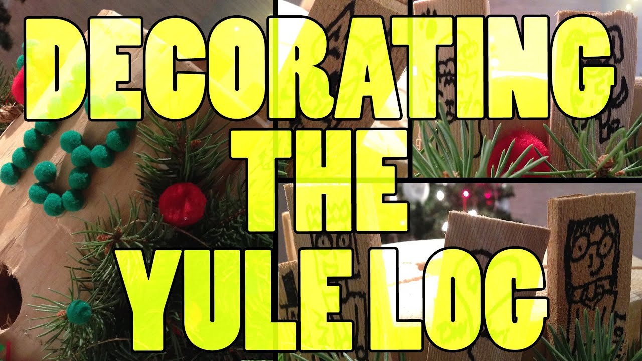 DECORATING THE YULE LOG - YouTube