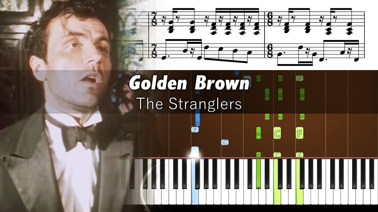 The Stranglers - Golden Brown - Accurate Piano Tutorial with Sheet ...