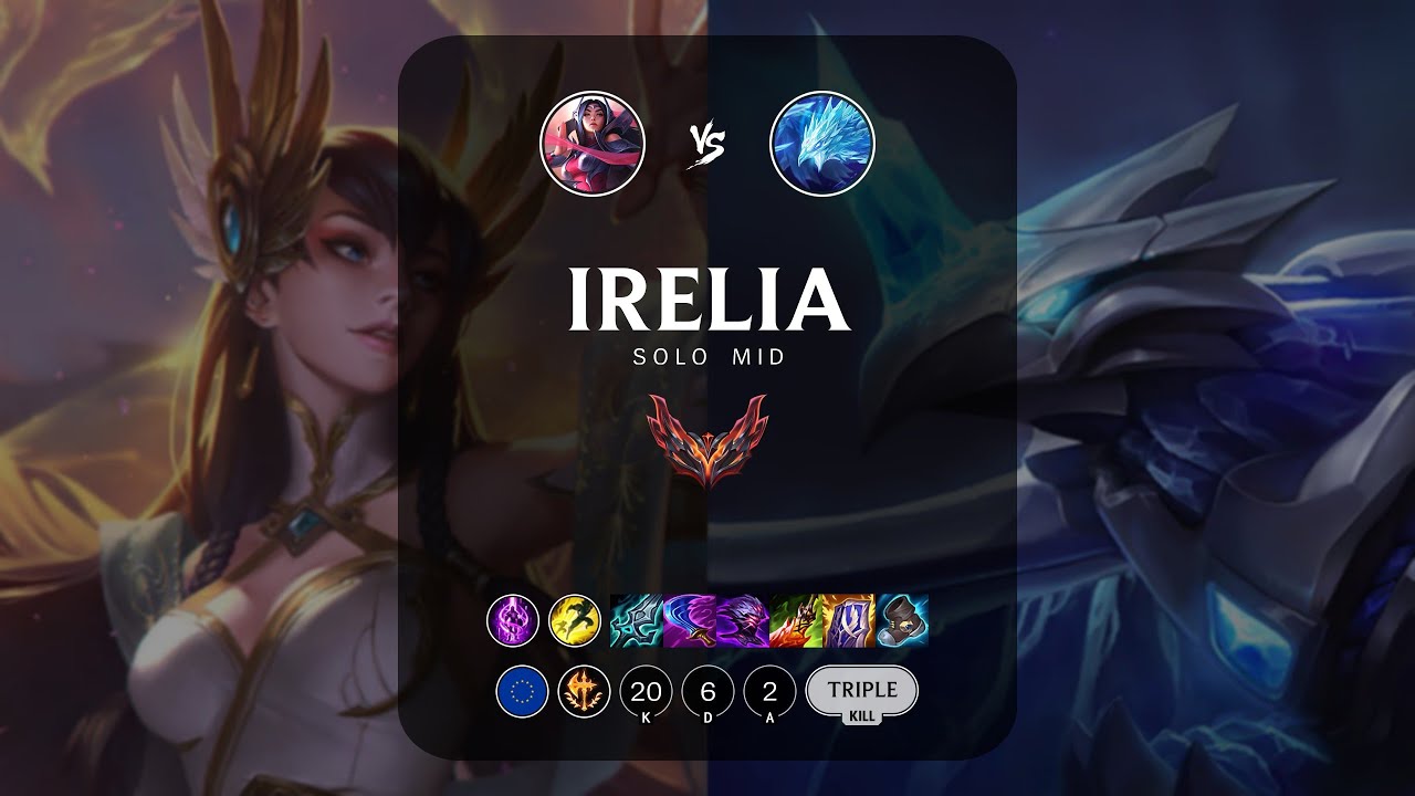 Irelia Mid vs Anivia - EUW Grandmaster Patch 13.1 - YouTube