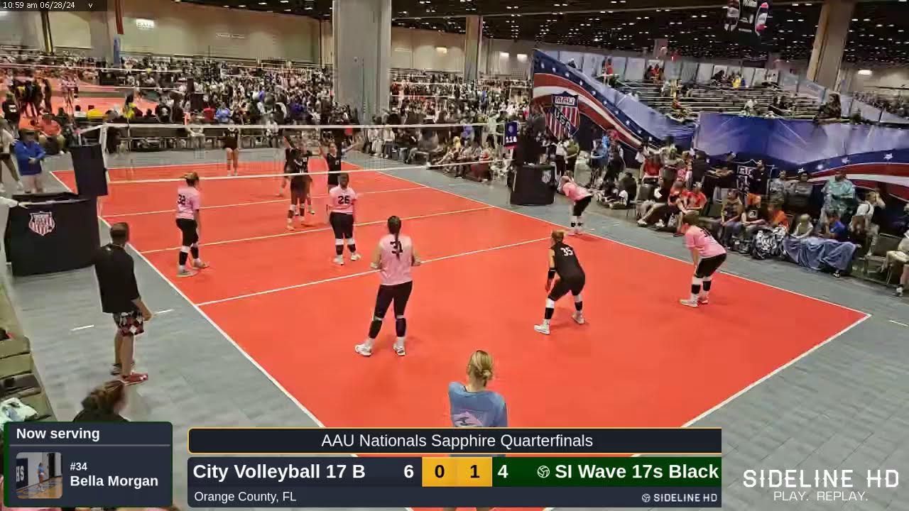 SI Wave 17s Black vs. City Volleyball 17 B (2024.06.28) - YouTube